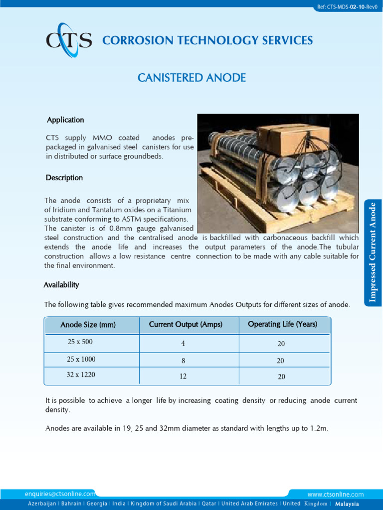 Canistered Anode | Download Free PDF | Materials | Chemistry