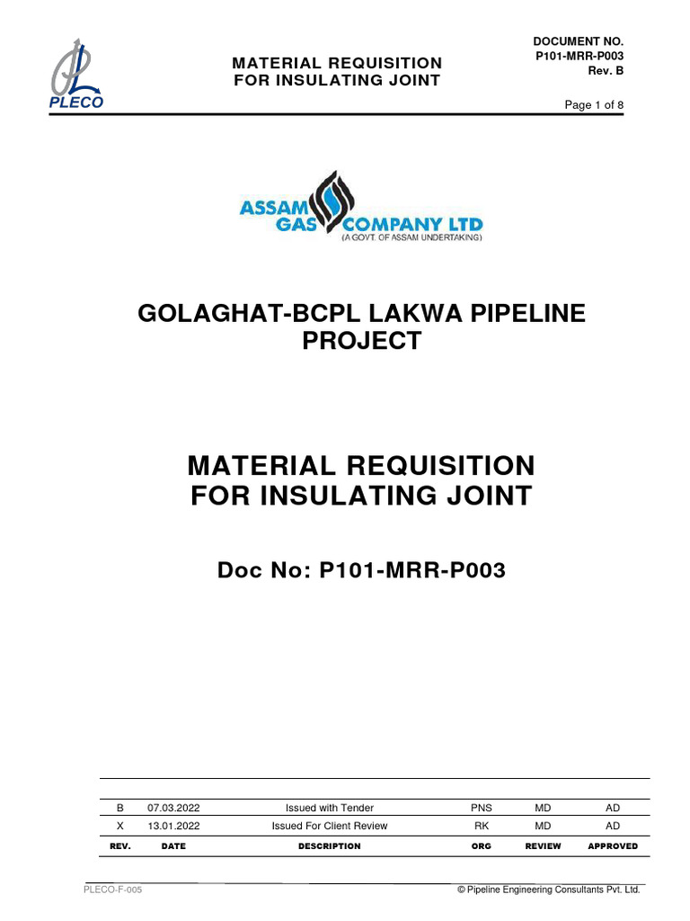 Technical - Volume - Insulating - Joints | PDF | Pipe (Fluid Conveyance ...