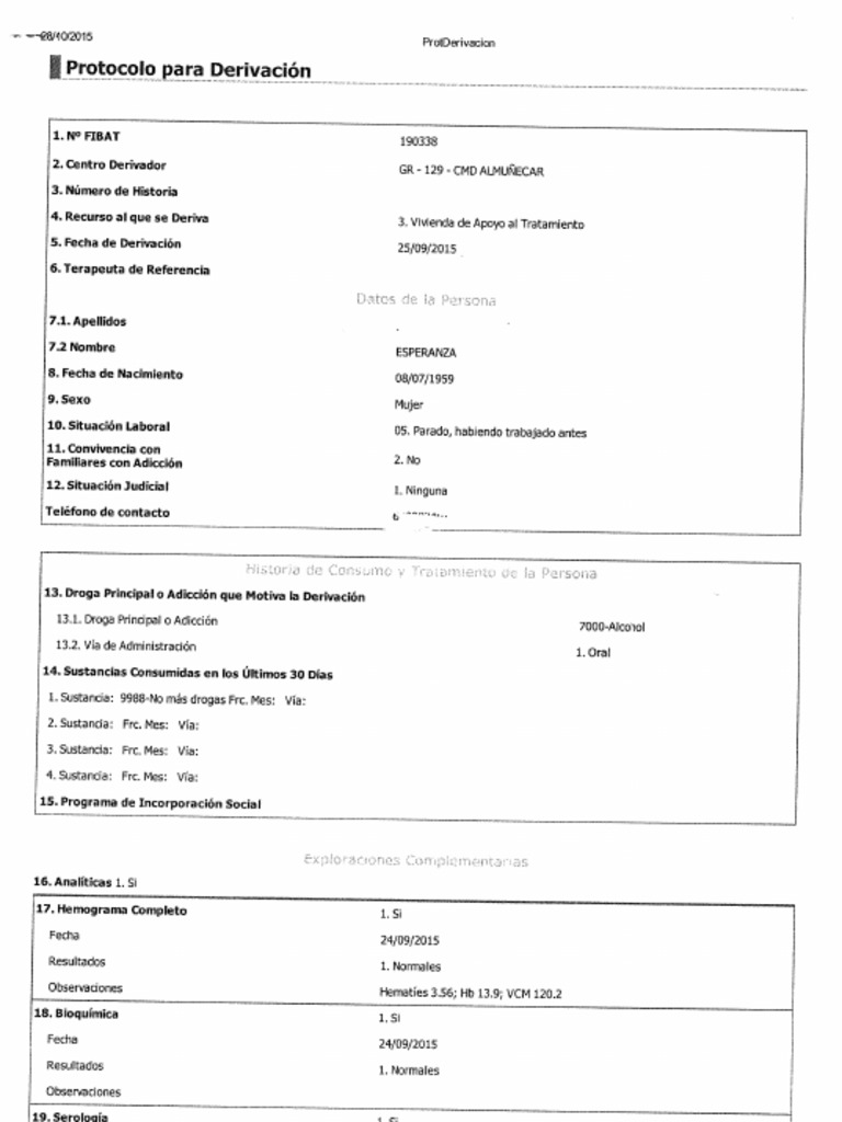 Protocolo para Derivacion | PDF