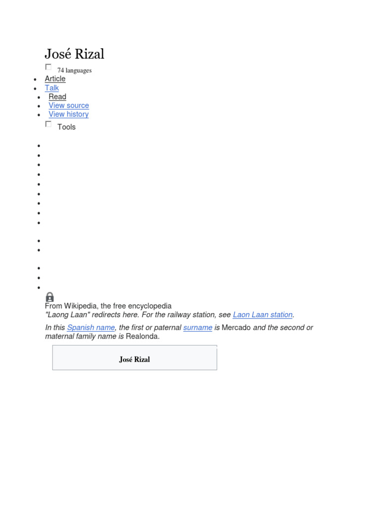 Jose Rizal | PDF | Philippines