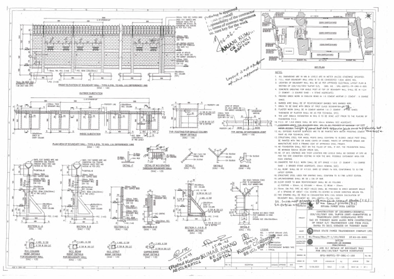 Boundary Wall Section. | PDF