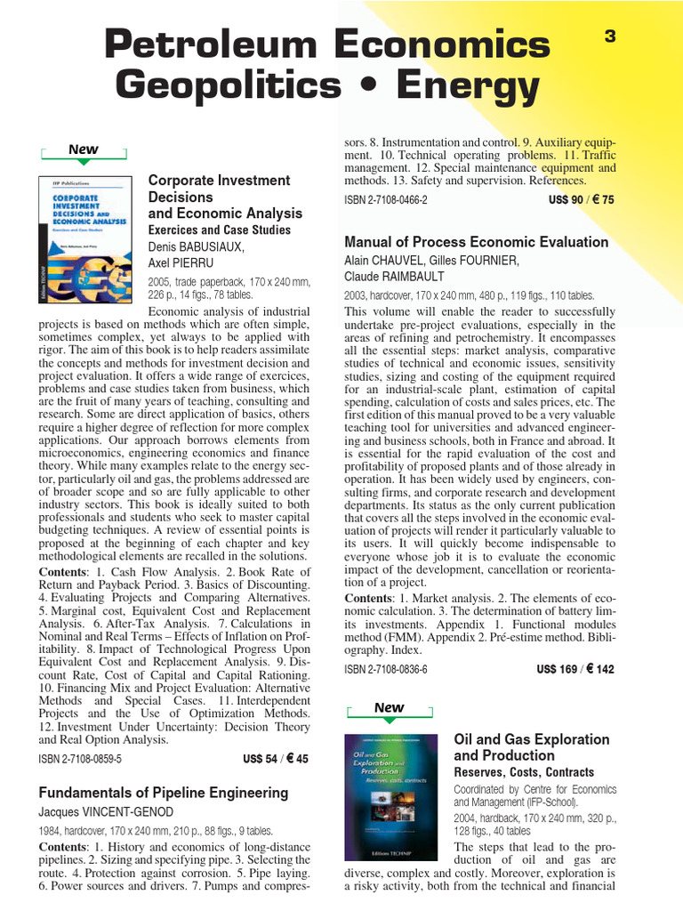 Petroleum Economics Geopolitics - Energy: Nouveauté Nouveauté New | Download Free PDF ...