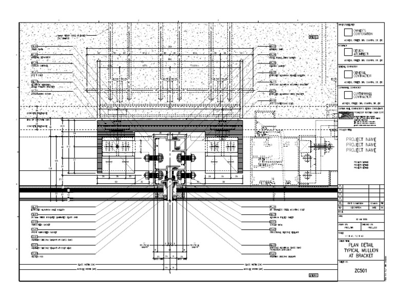 Sample Curtain Wall Det 1 | PDF