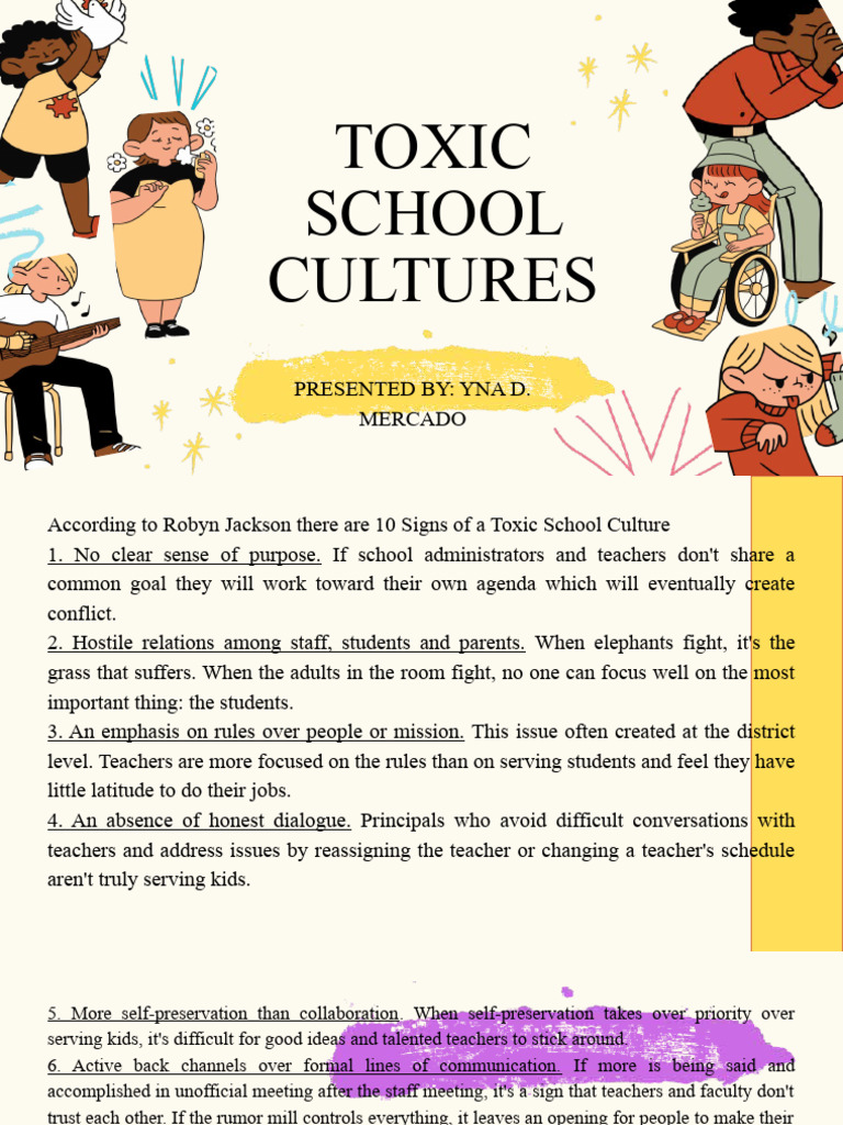 Toxic School Cultures | PDF | Human Communication | Behavior Modification