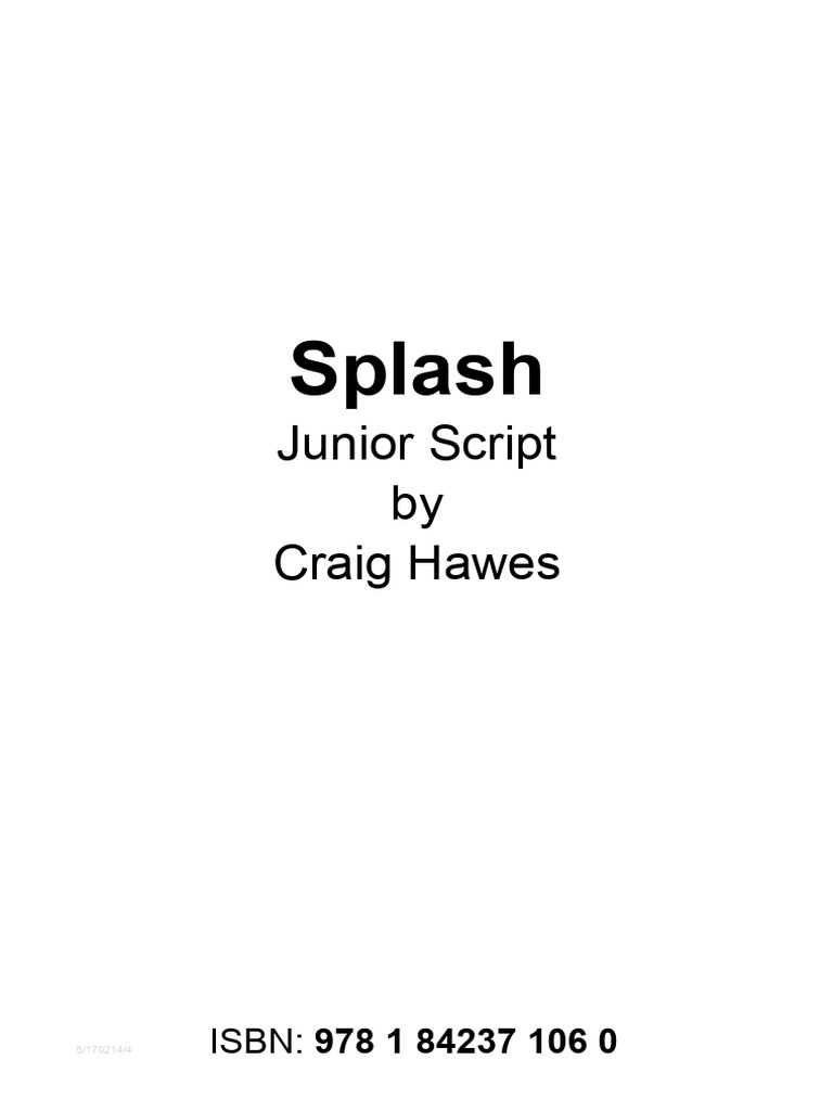 Splash Samplehjj Script | PDF | Copyright