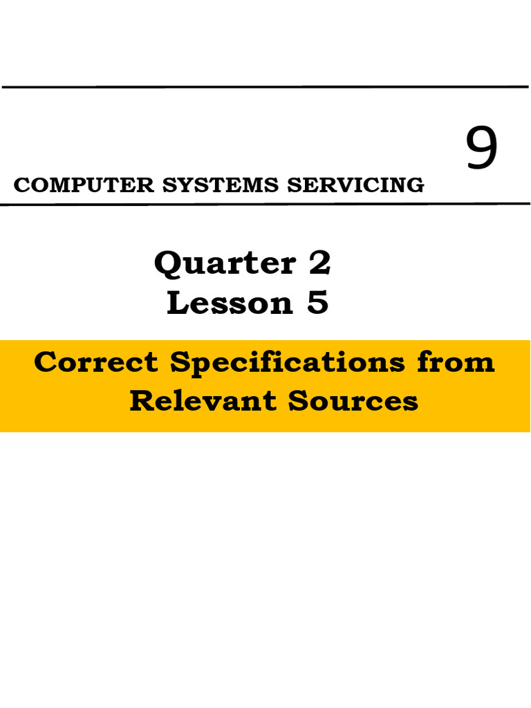 CSS9-Q2-LESSON-5 II | PDF | Byte | Central Processing Unit