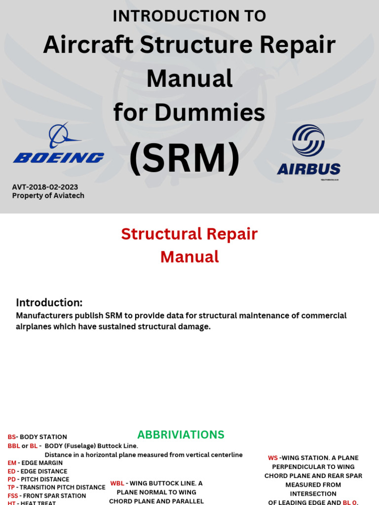Intro To SRM | PDF | Rivet | Aircraft