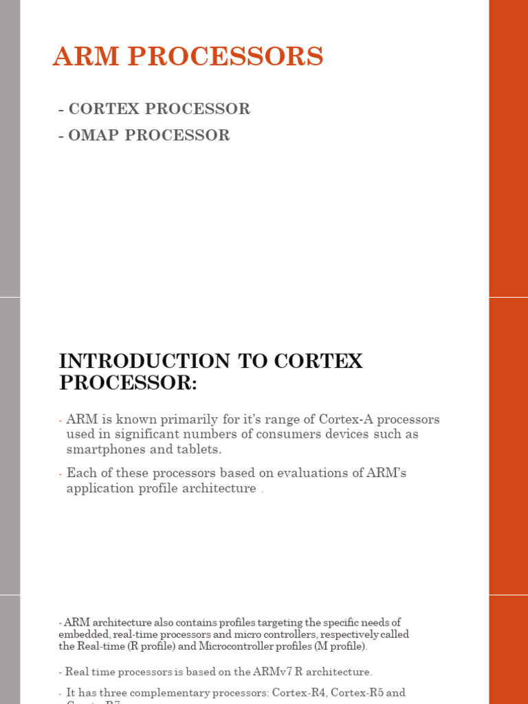 Cortex PDF | PDF | Central Processing Unit | Microcontroller
