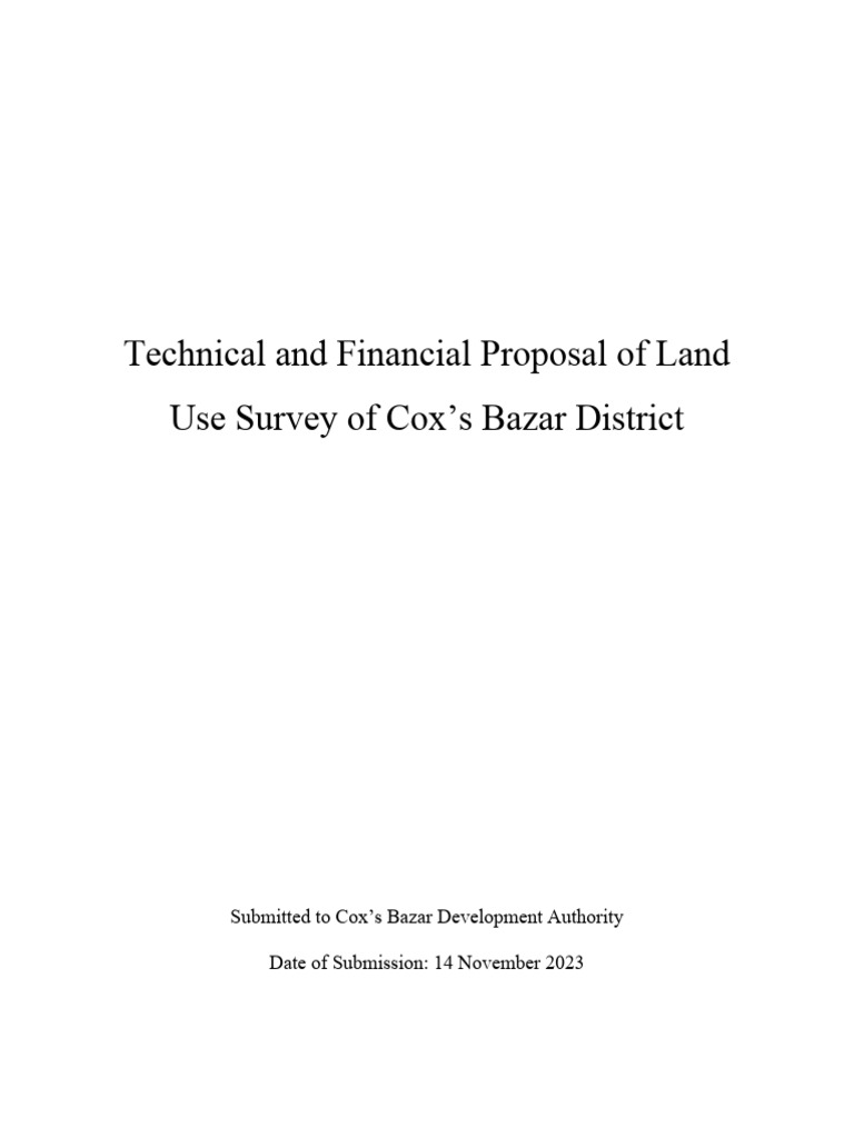 Land Use Survey Proposal for Cox's Bazar | PDF | Geographic Information ...