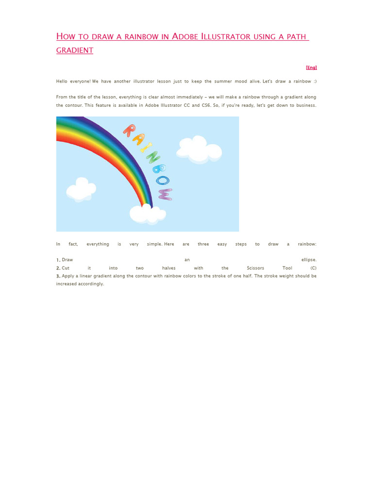 Rainbow in Illustrator | PDF