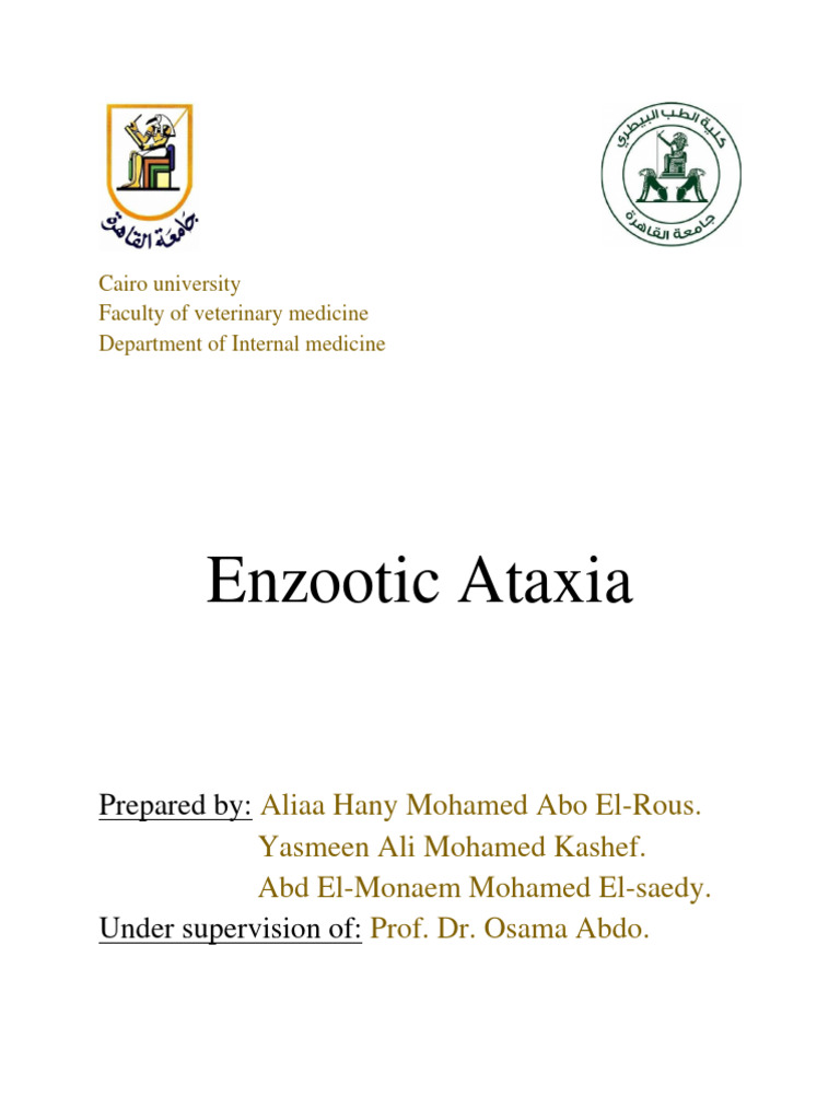 Enzootic Ataxia in Horses Explained | PDF | Skeletal Muscle | Medicine
