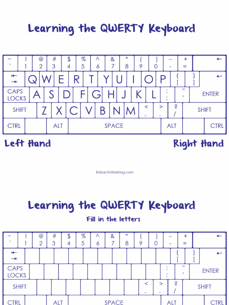 Learn to Type (Free Printable) | PDF