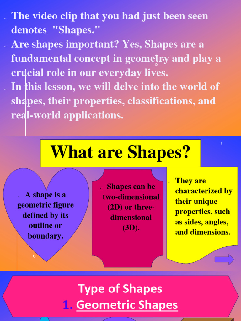 Shapes Presentation Compressed | PDF | Shape | Geometry