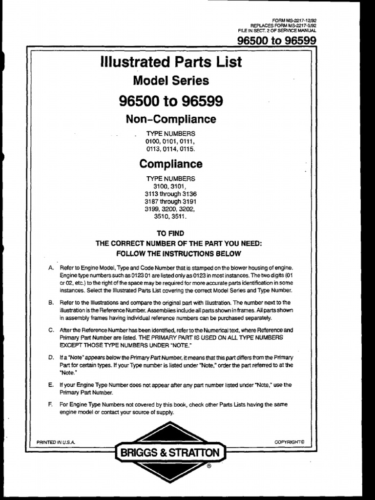 Manual Briggs Stratton | PDF