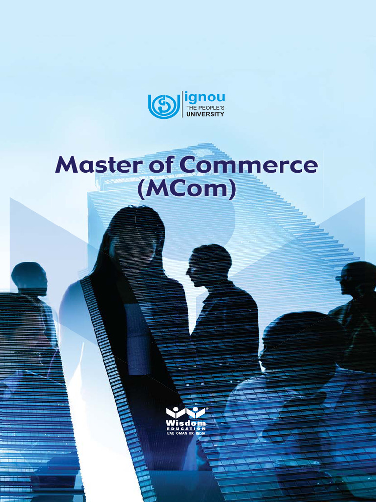 MCom. - Ignou | PDF | Academic Degree | Postgraduate Education