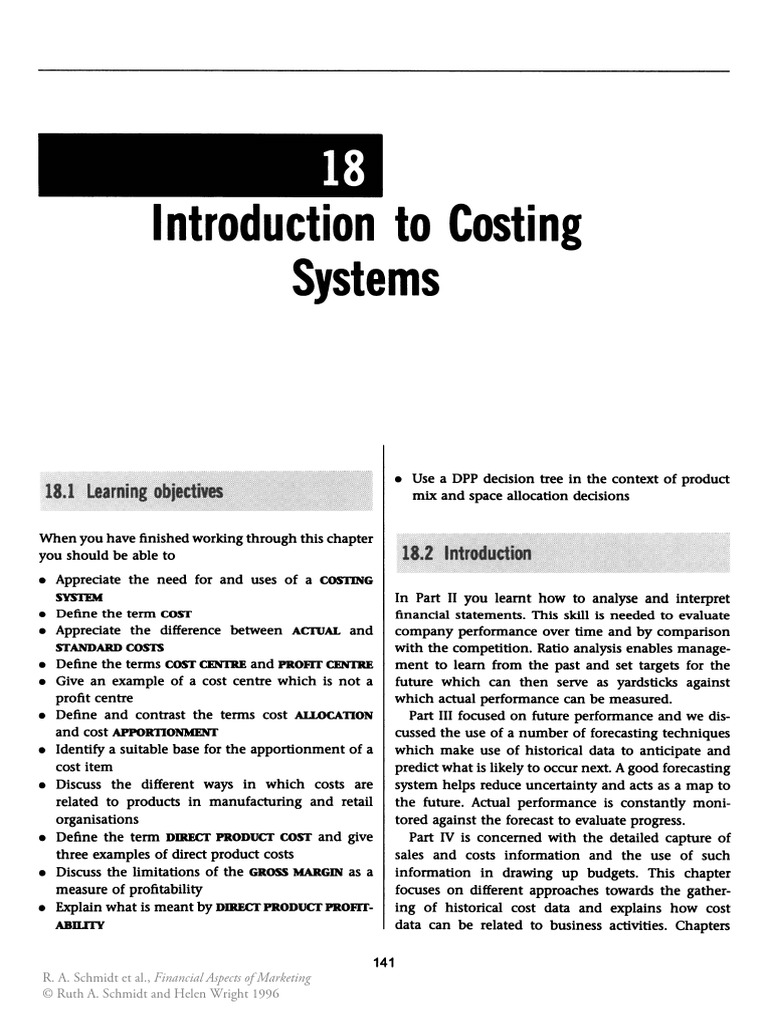 Introduction To Costing: Systems | PDF