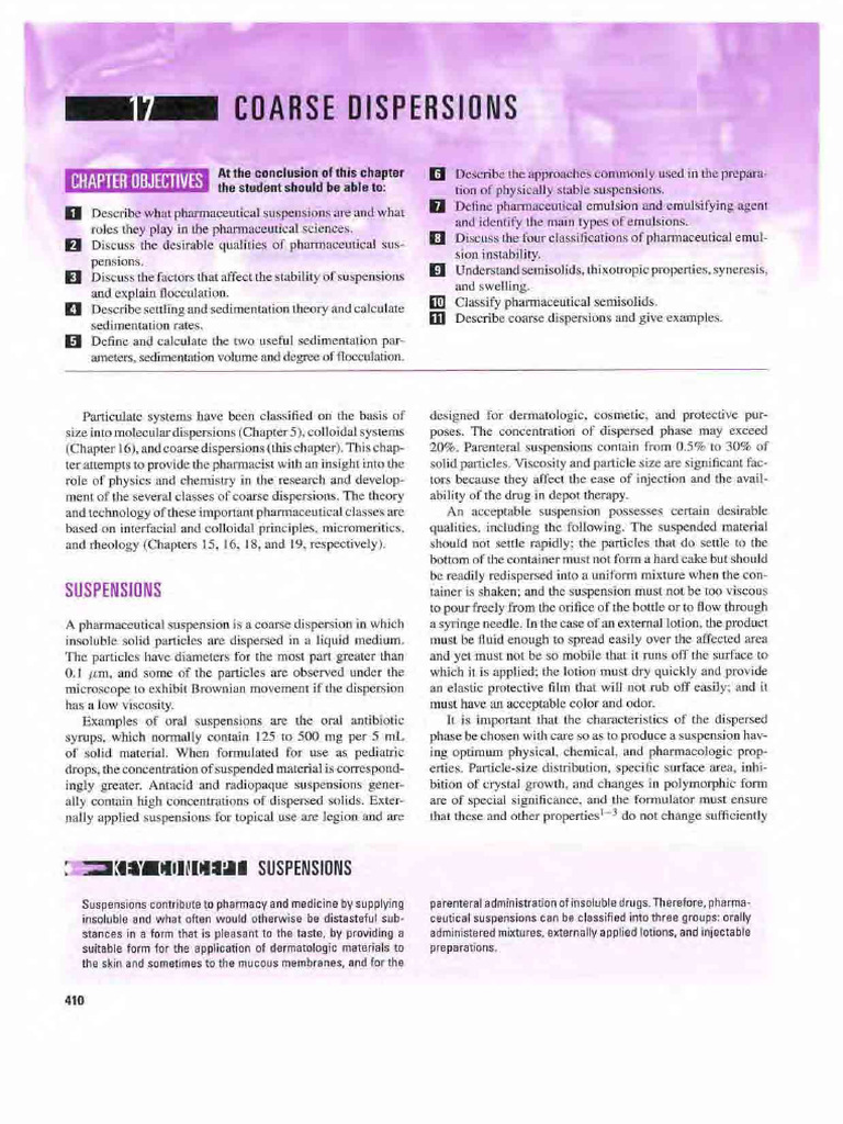 Coarse Dispersion | PDF