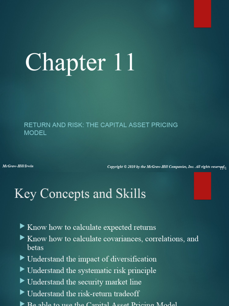 CAPM | PDF | Capital Asset Pricing Model | Diversification (Finance)