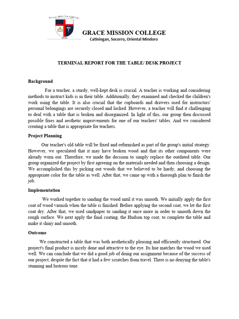 Terminal Report | PDF