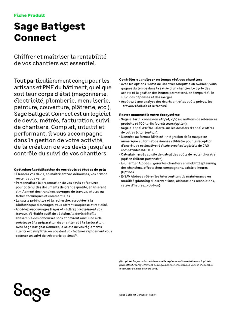 Bati Gest Fiche | PDF