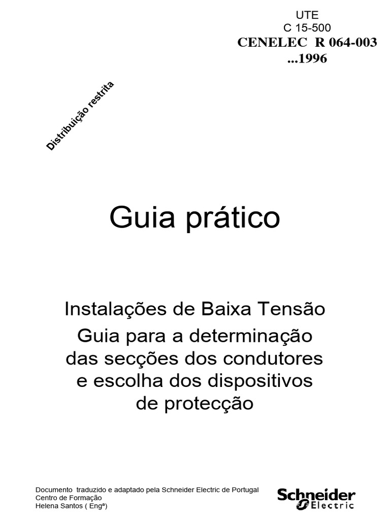Guia CENELEC R064-003 | PDF | Fusível (elétrico) | Rede elétrica