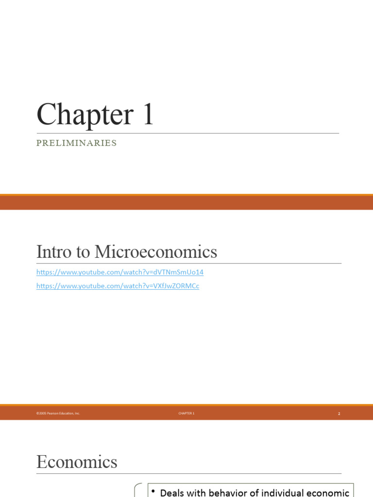 Chapter 1 - Preliminaries | PDF | Microeconomics | Real Versus Nominal ...