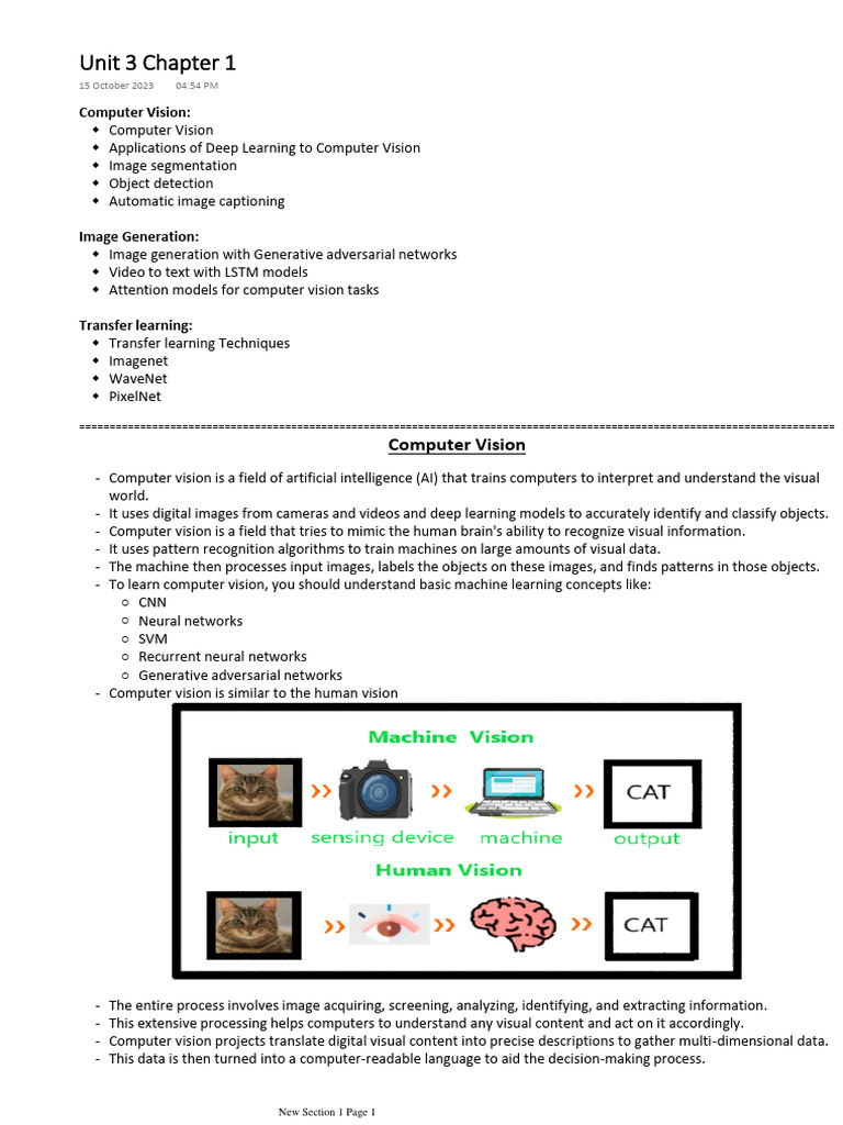 Unit 3 Chapter 1 AML | PDF