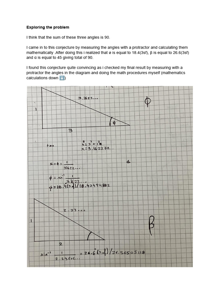 Three Squares | PDF | Triangle | Triangle Geometry