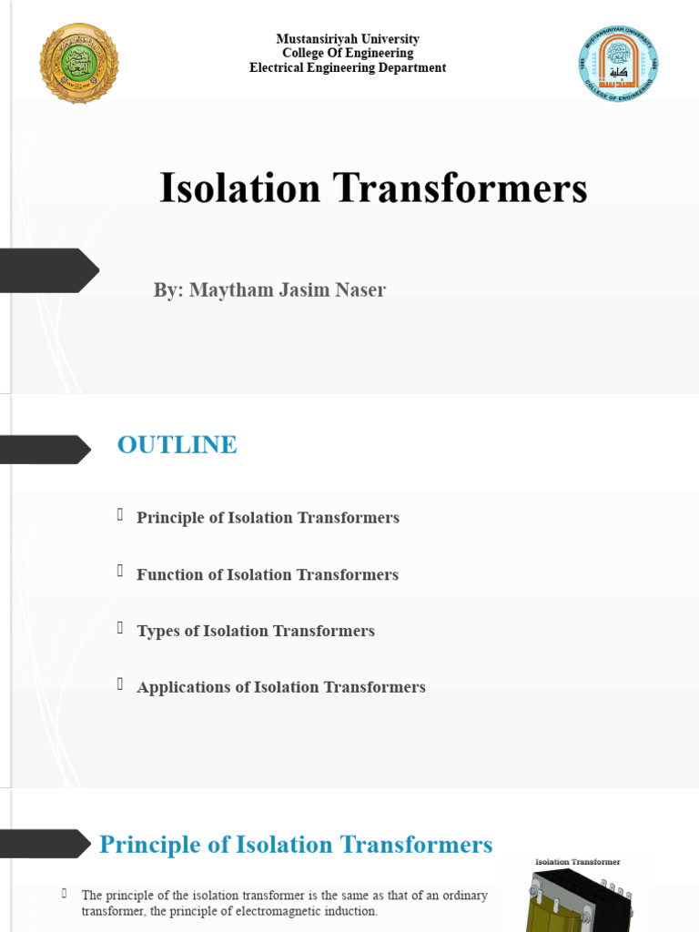 Isolating Transformer | PDF | Transformer | Electric Power
