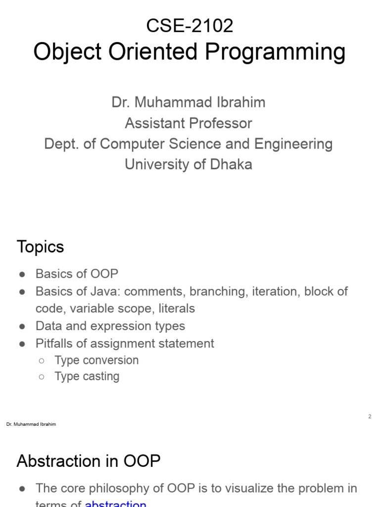 Lec 4 5 6 Pdf Programming Constructor Object Oriented Programming