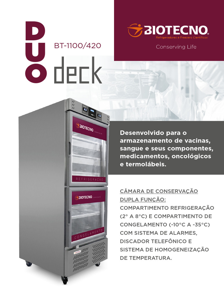 Câmara Fria Biotecno BT-1100 | PDF | Temperatura | Ciências Físicas