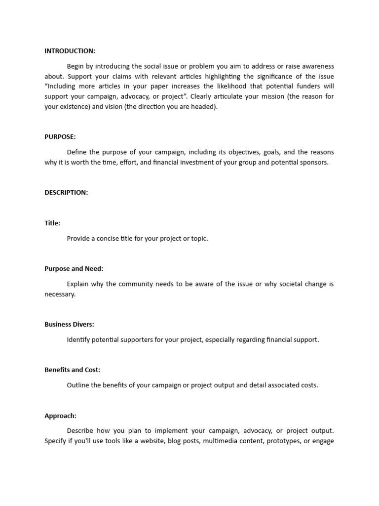 Format For Concept Paper | PDF | Communication | Prototype