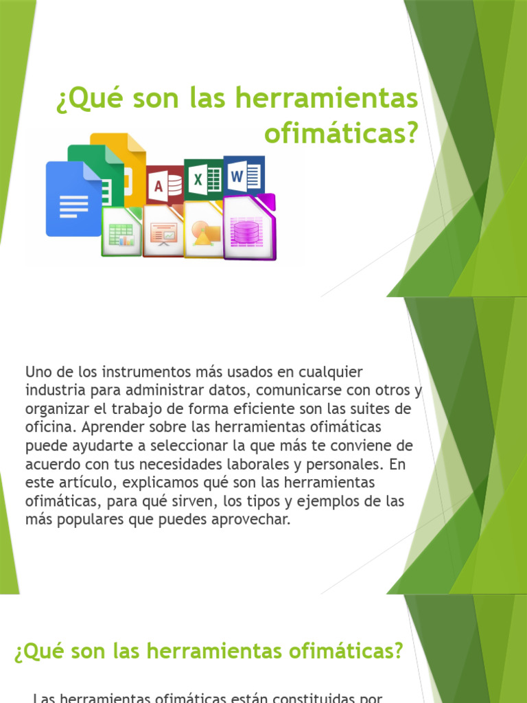 Qué Son Las Herramientas Ofimáticas | PDF | Computación en la nube ...