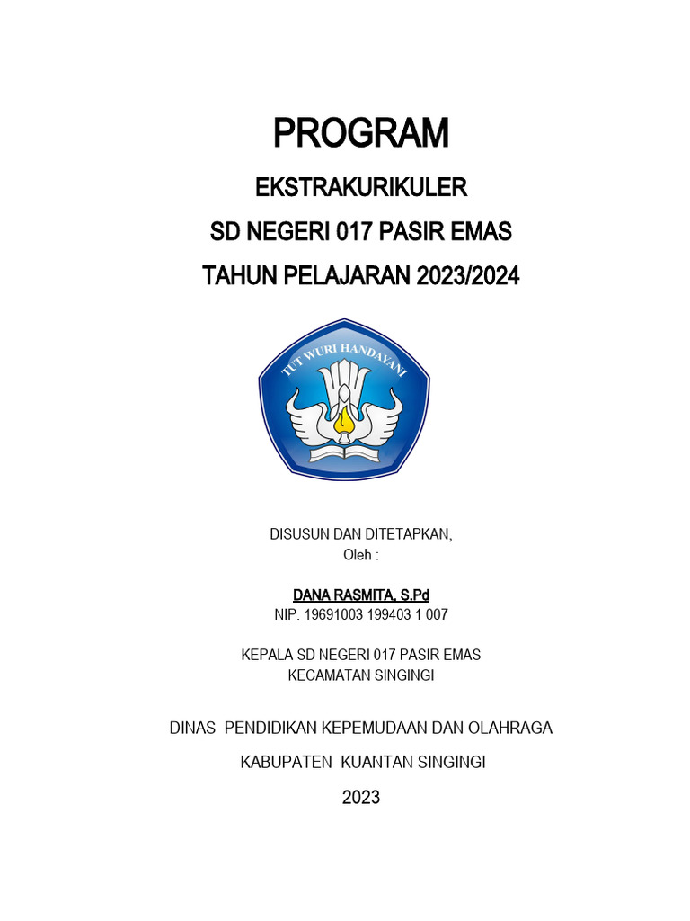 Program Ekstrakurikuler SD - 2023 | PDF