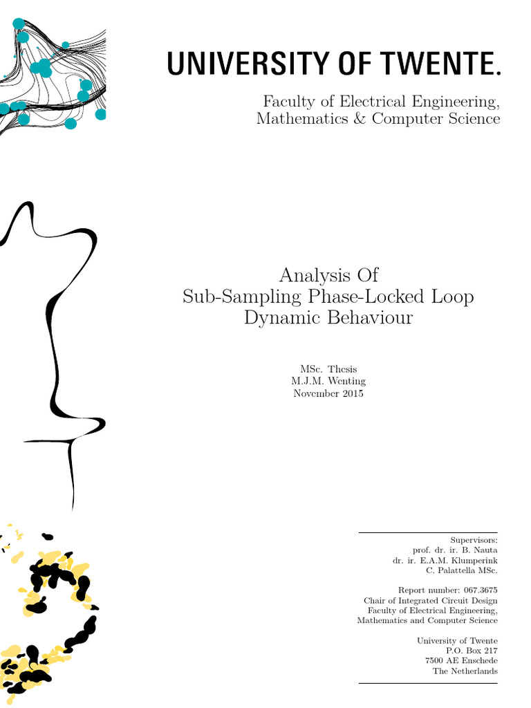 1library Net Analysis Of Sub Sampling Phase Locked Loop Dynamic Behaviour Pdf Electrical