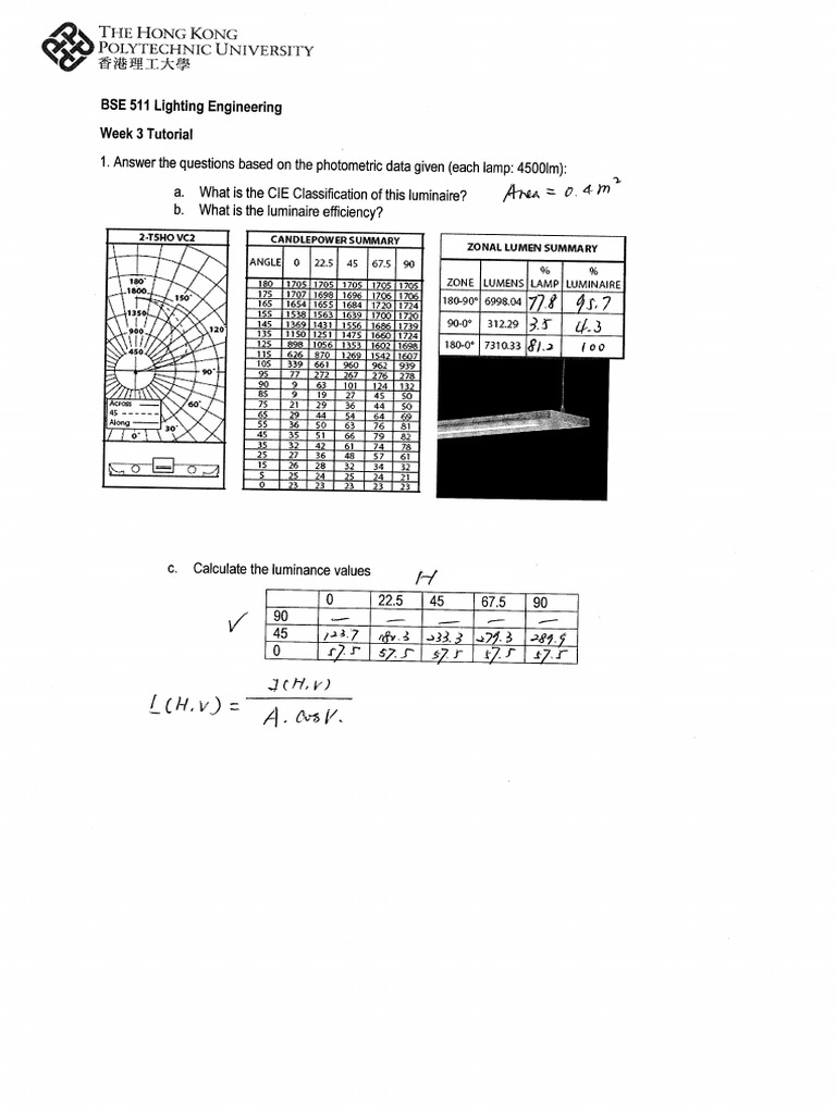 BSE511 Lecture3 (TutorialSolution) | PDF