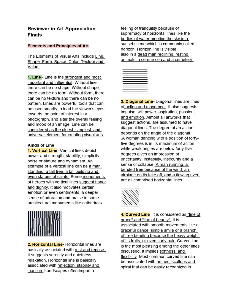 Reviewer in Art Appreciation Finals | PDF | Color | Artistic Techniques Reviewer in Art Appreciation Finals | PDF | Color | Artistic Techniques