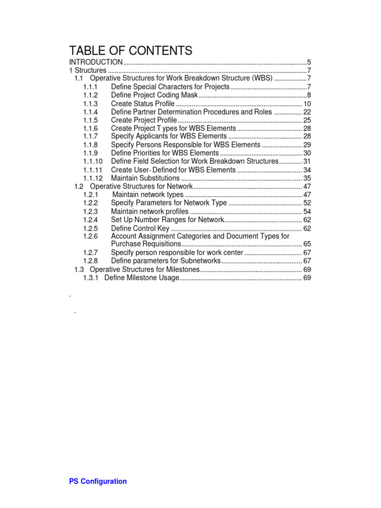 SAP PS Configuration | PDF | Parameter (Computer Programming) | Computer Science