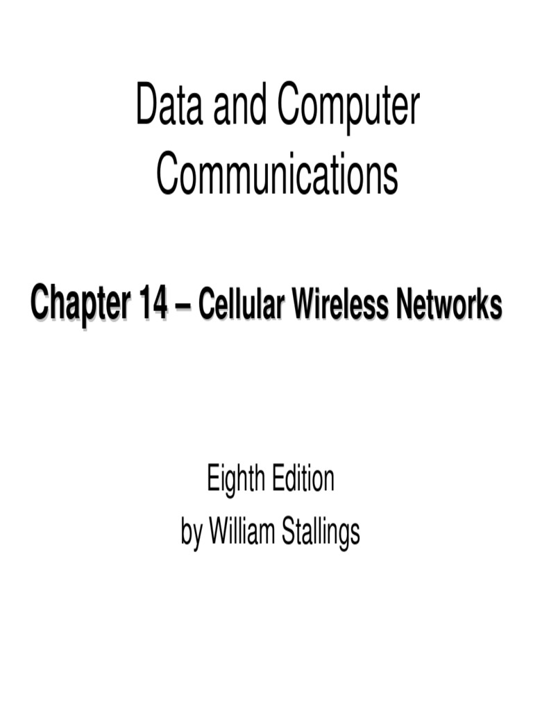 14 CellularWirelessNetworks | Download Free PDF | Cellular Network | Channel Access Method