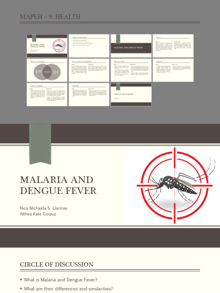 Malaria and Dengue - H Fever - Mika Llarinas File | PDF | Malaria ...