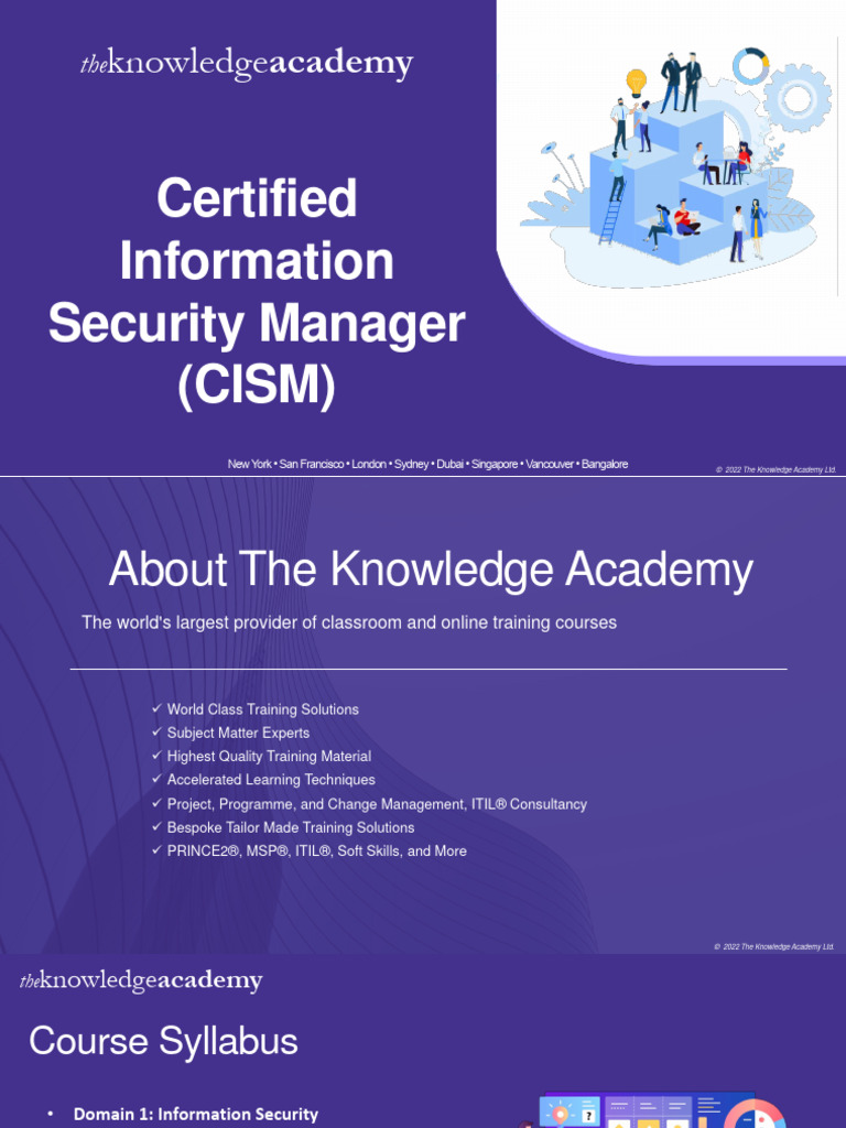 CISM MySlides 23 | PDF | Information Security | Computer Security