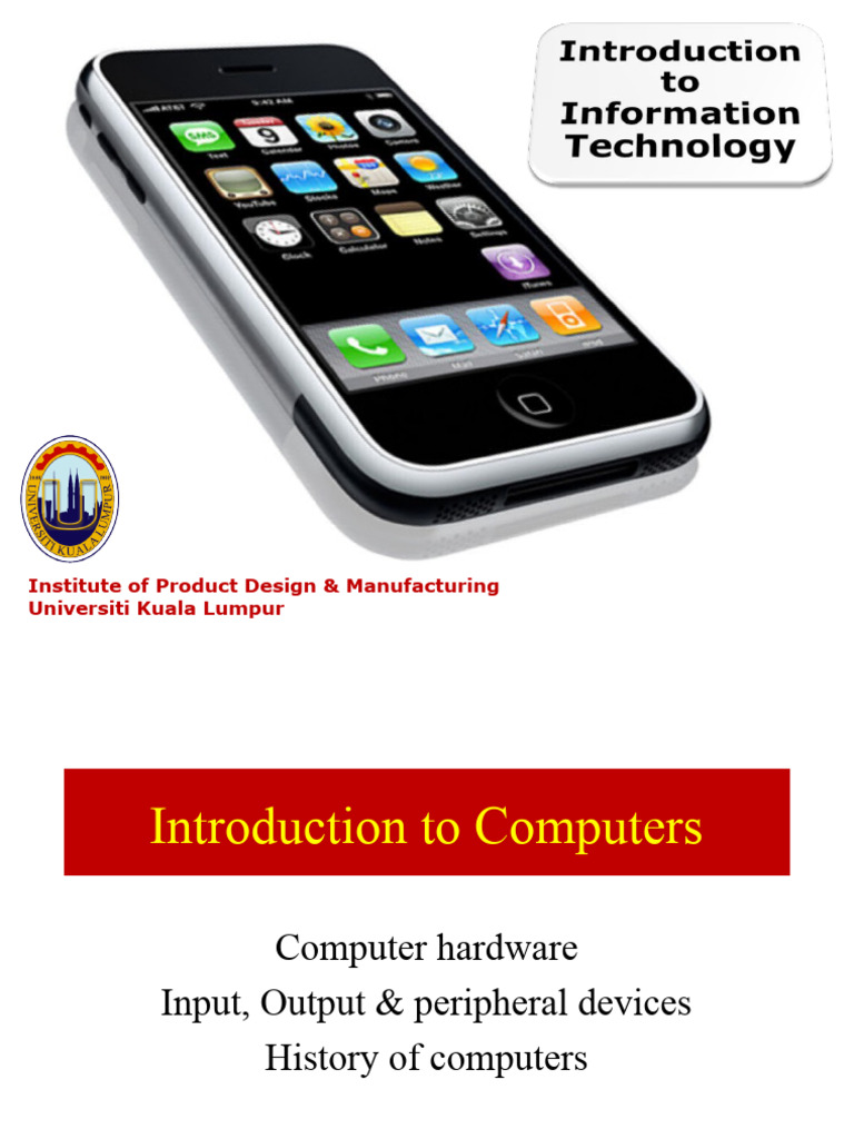 01 Introduction to Information Technology | PDF | Transmission Medium ...