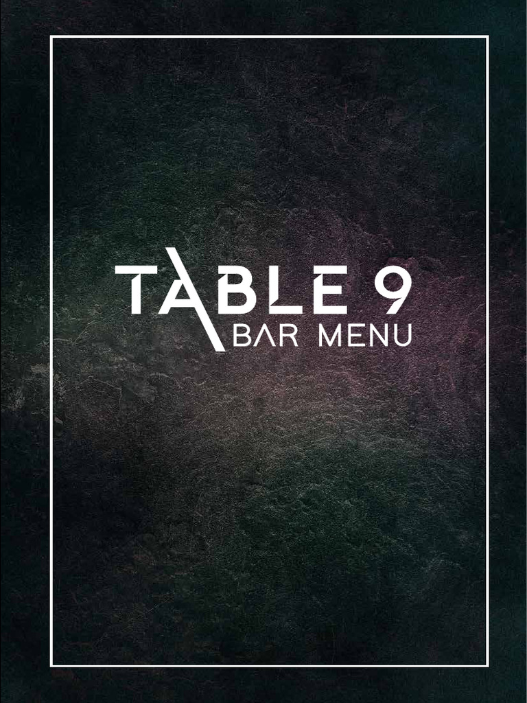 Table 9 Menu | PDF | Pizza | Pasta