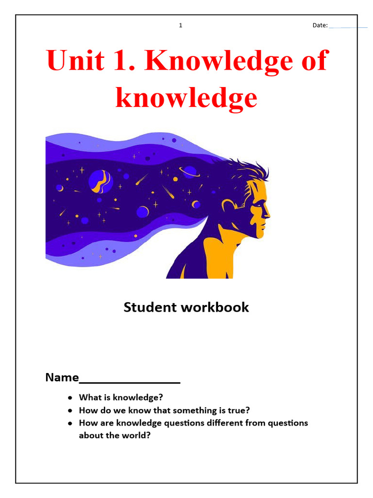 Unit 1 Workbook - Student Edition | PDF | Knowledge | Truth
