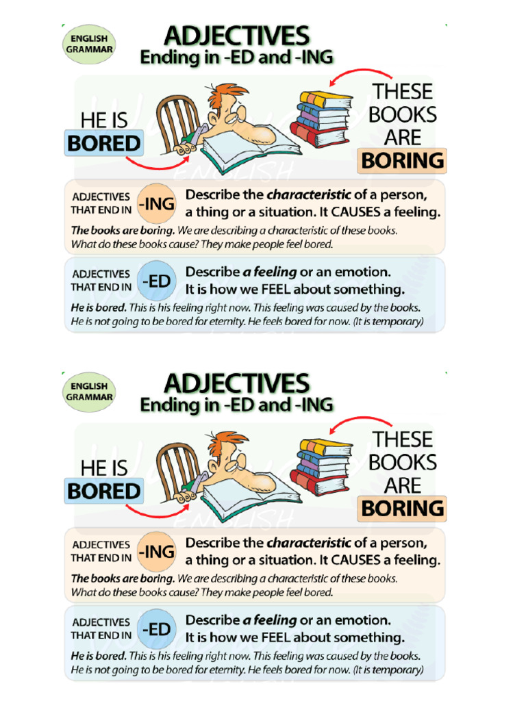 Ed VS Ing Adjectives | PDF