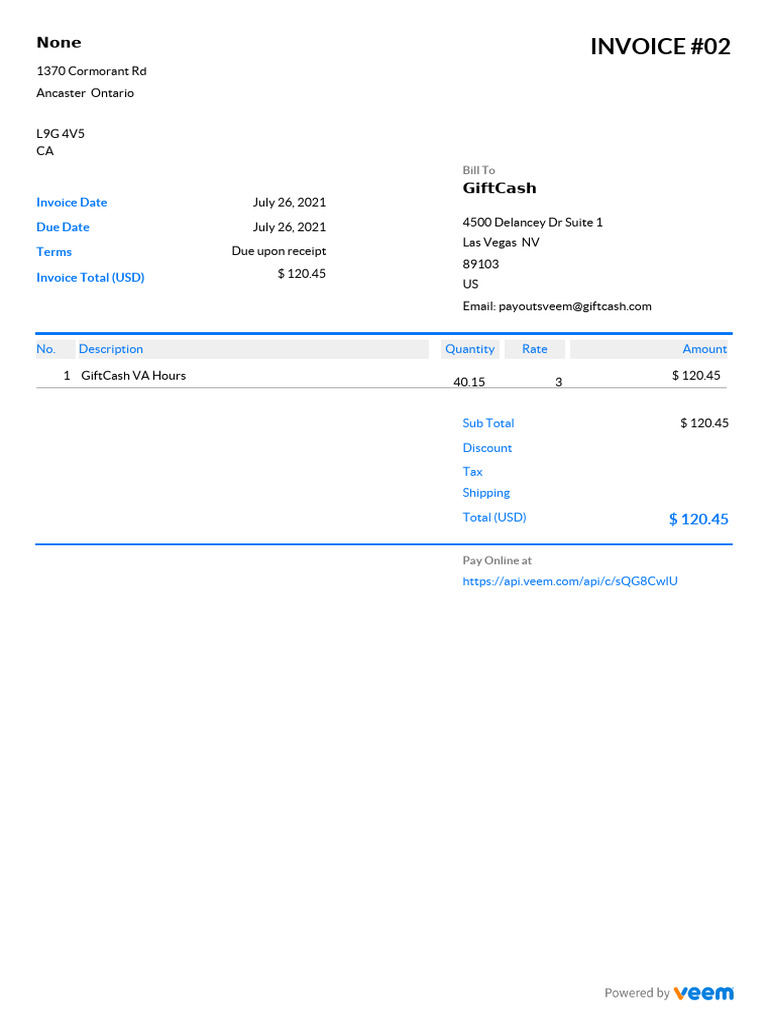 Veem Invoice | PDF
