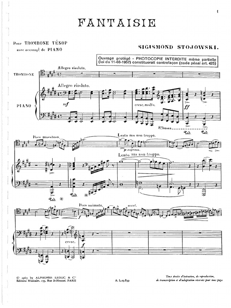 Stojowski - Fantasie | PDF