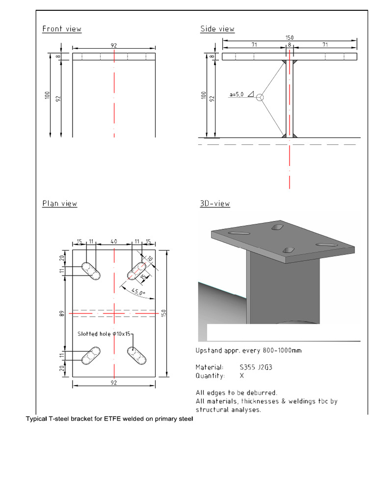 Typical Steel T-Bracket | PDF