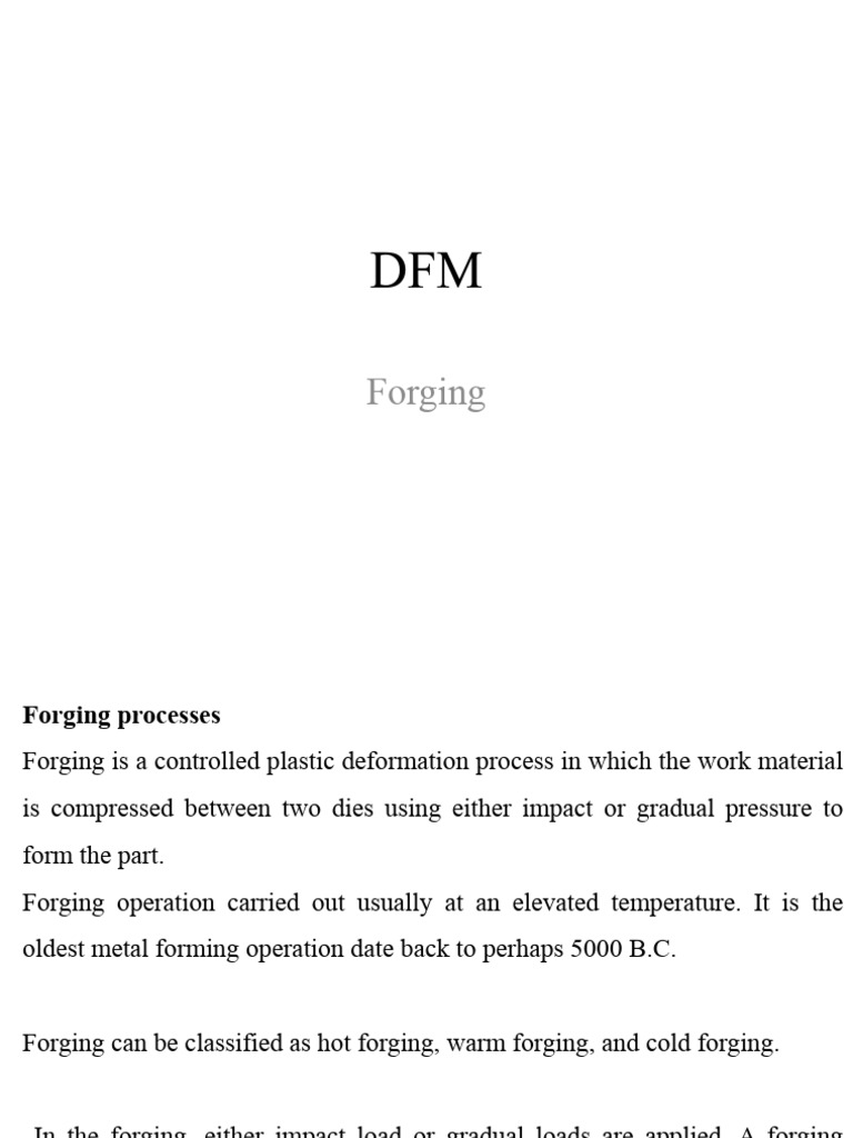 DFM Forging | PDF | Forging | Crystallite
