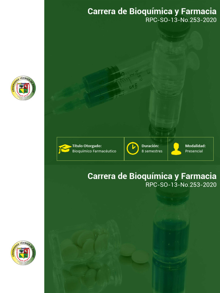 Carrera de Bioquímica y Farmacia | PDF | Farmacéutico | Farmacia